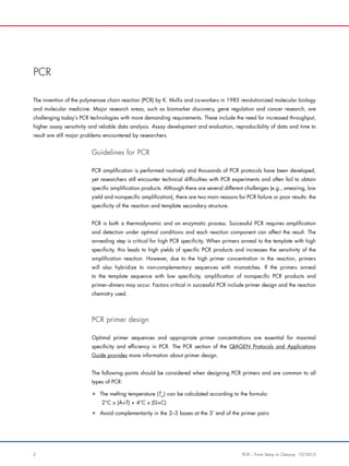 PCR - From Setup to Cleanup: A Beginner`s Guide with Useful Tips and ...