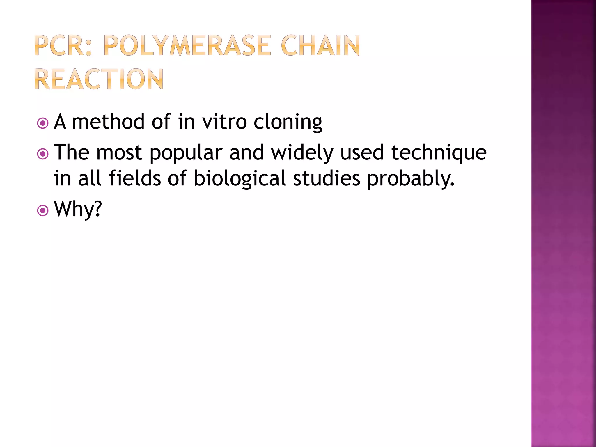 PCR | PPT | Free Download