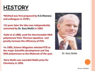 POLYMERASE CHAIN REACTION | PPTX | Chemistry | Science