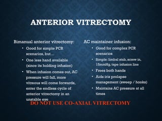 PCR and anterior vitrectomy management .pptx