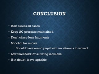 PCR and anterior vitrectomy management .pptx