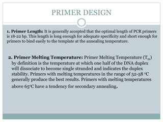 Pcr and its application | PPTX
