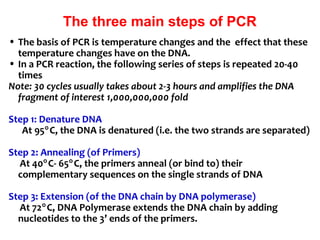Pcr and its applications | PPT