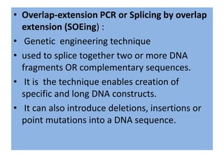 PCR AND ITS TYPE | PPTX
