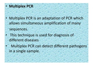 PCR AND ITS TYPE | PPTX