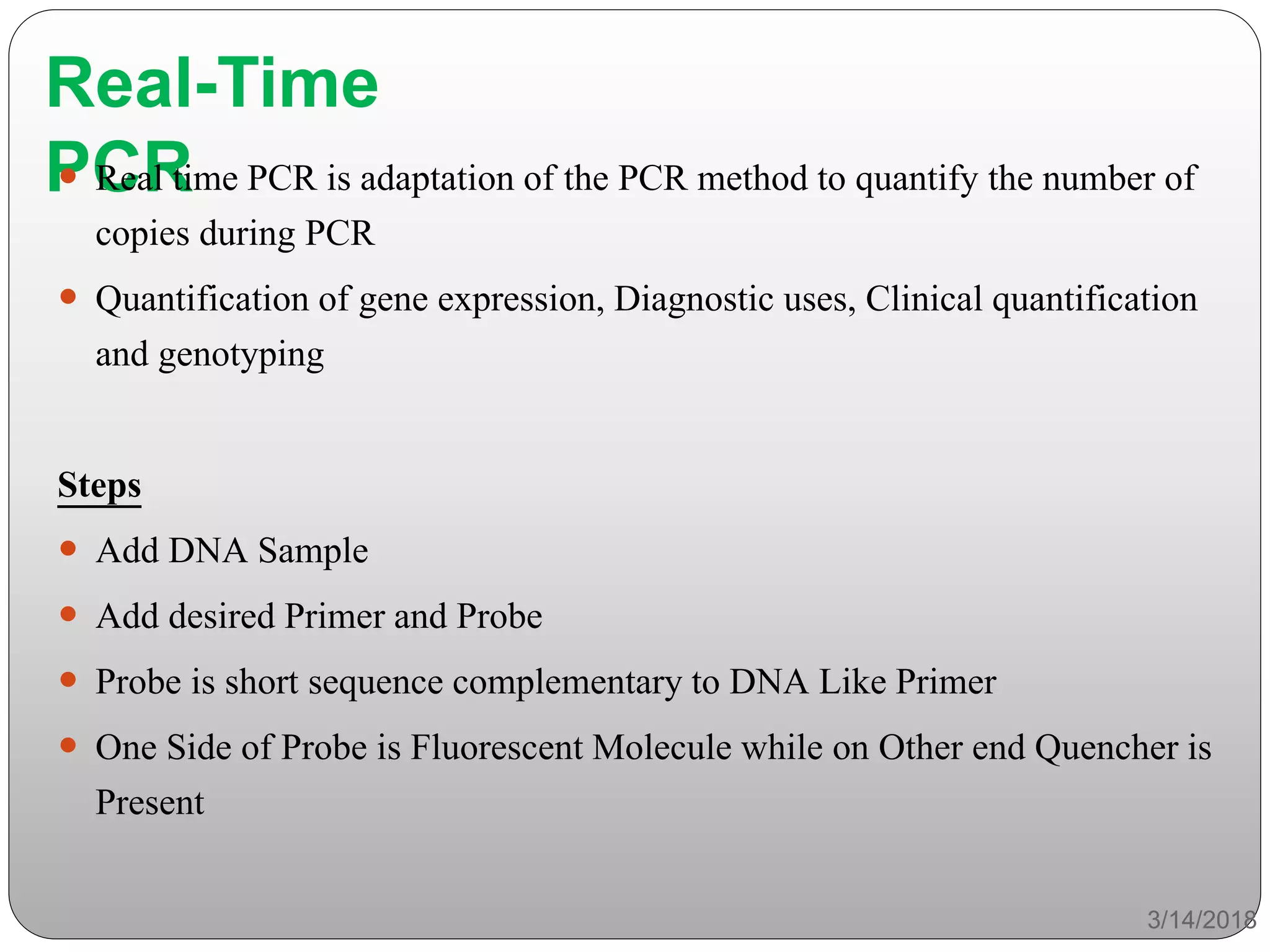 Pcr and its types | PPTX