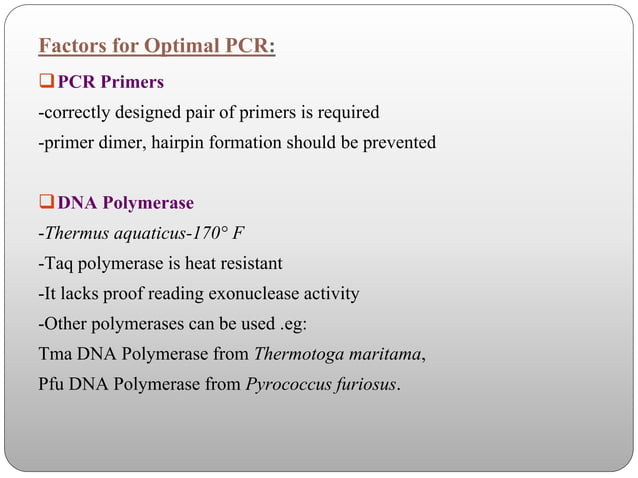 Pcr and its types | PPTX