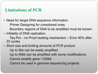 Pcr and its types | PPTX