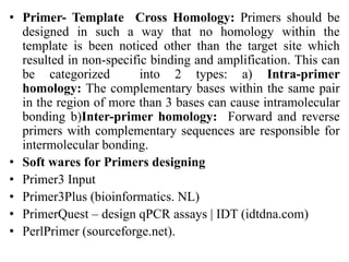 PCR and Primer design.pptx which helps many students | PPTX