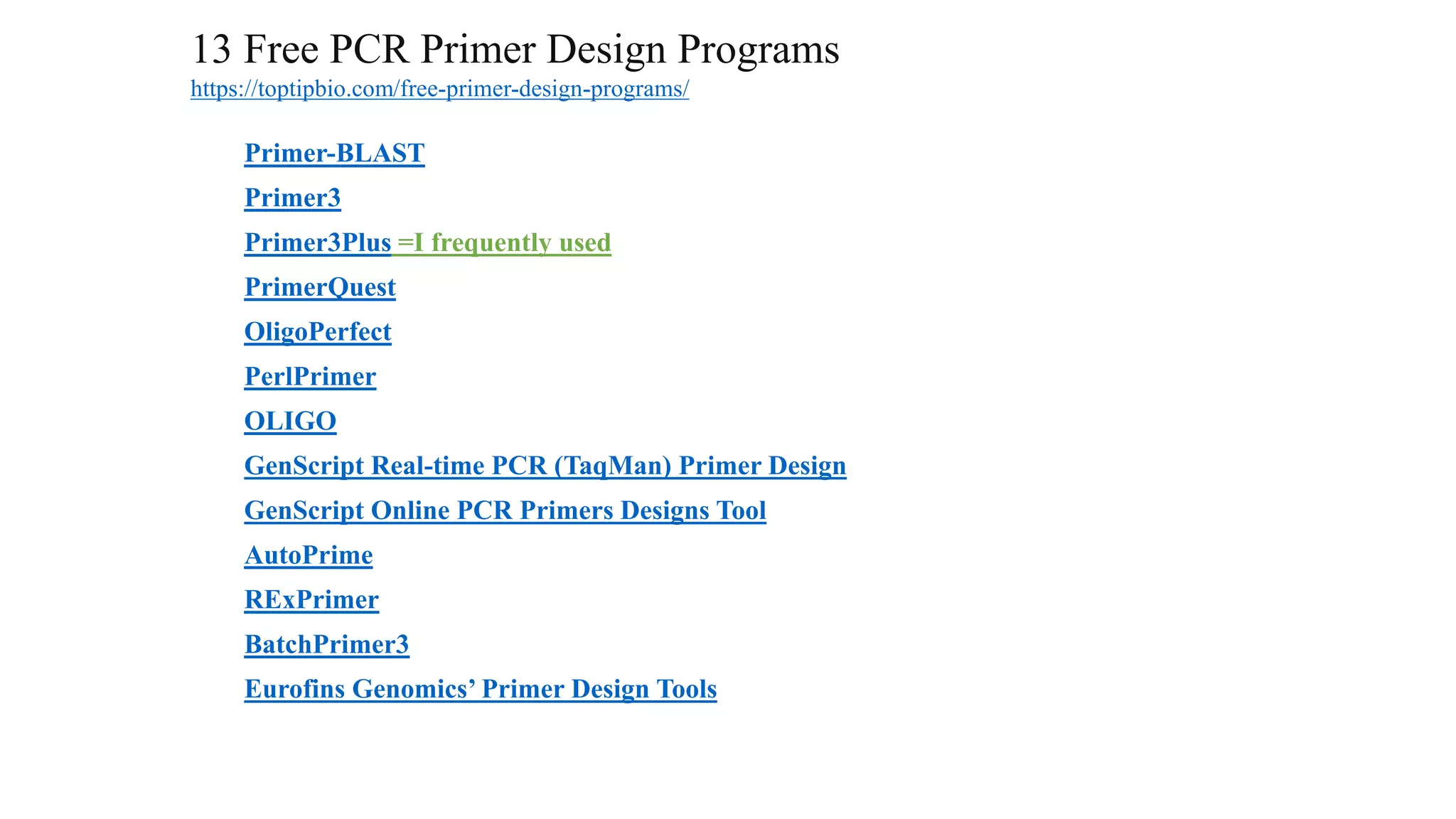 PCR and primer design techniques | PPTX