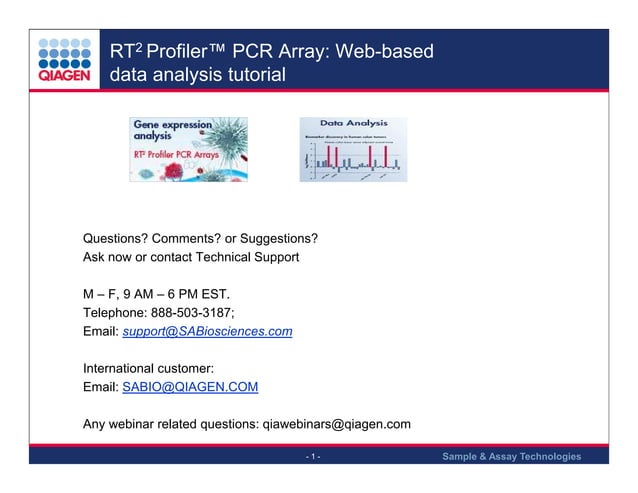 Pcr array data analysis 2013 | PPT