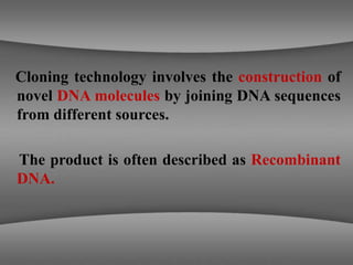 Pcr based gene cloning | PPTX