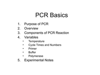 Introduction to PCR and basic principle.ppt