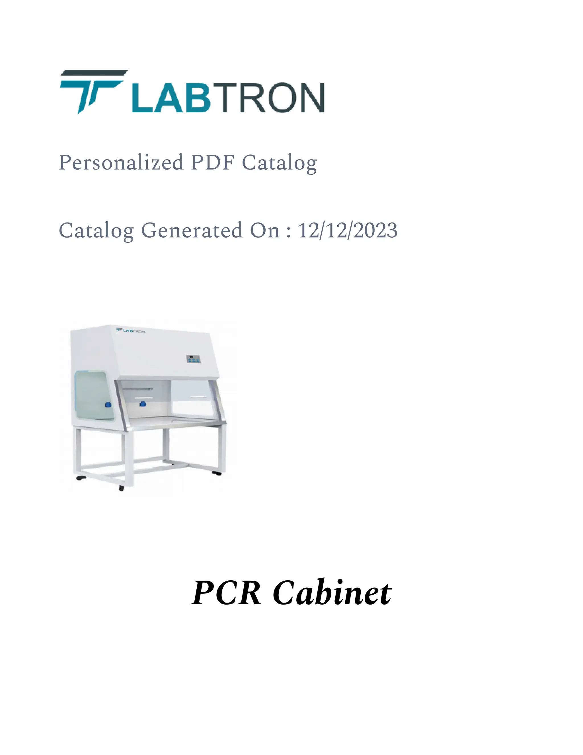 PCR Cabinet laboratory equipment labtron | PDF
