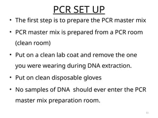 PCR CONCERPTS & PCR SET UP LECTURE.pptx. | PPTX