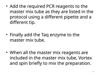 PCR CONCERPTS & PCR SET UP LECTURE.pptx. | PPTX