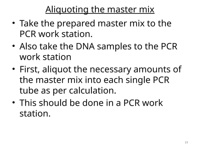 PCR CONCERPTS & PCR SET UP LECTURE.pptx. | PPTX | Chemistry | Science