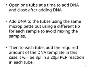 PCR CONCERPTS & PCR SET UP LECTURE.pptx. | PPTX