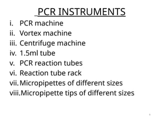 PCR CONCERPTS & PCR SET UP LECTURE.pptx. | PPTX