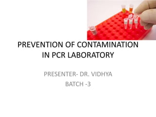 Pcr contamination prevention | PDF | Chemistry | Science