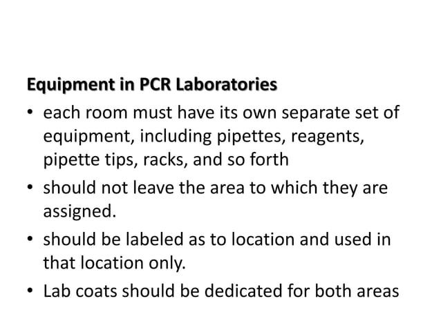 Pcr contamination prevention | PDF | Chemistry | Science