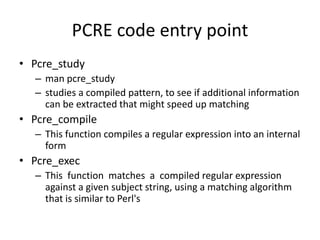 Pcre introduciton | PPT