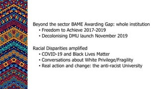 Decolonising institutional research: the possibilities for dismantling white privilege? | PPT