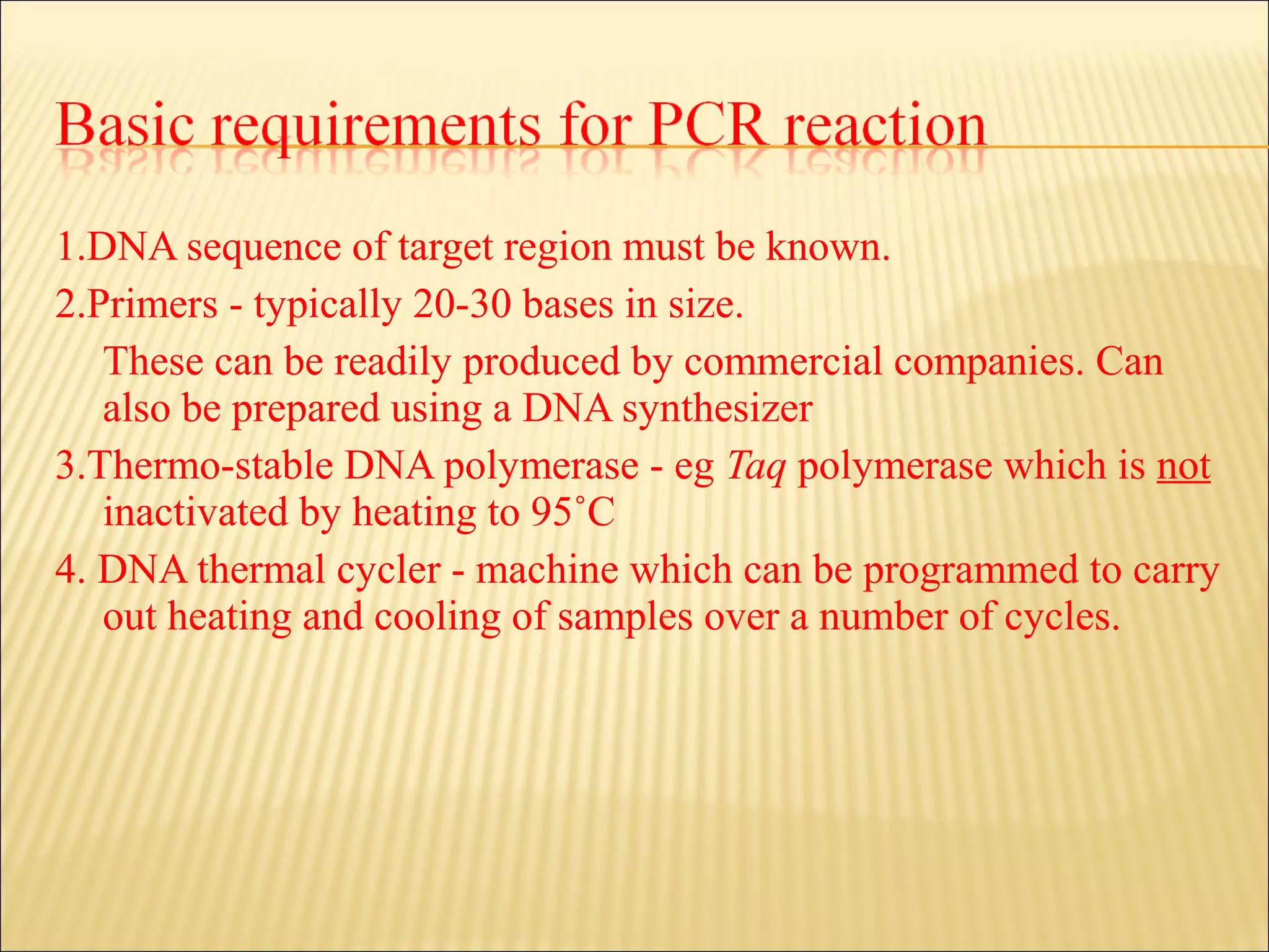 Introduction to Polymerase Chain Reaction (PCR) | PPT