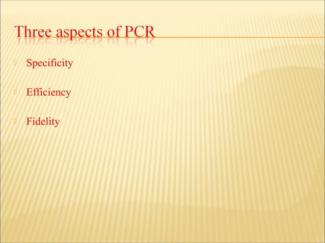 Introduction to Polymerase Chain Reaction (PCR) | PPT