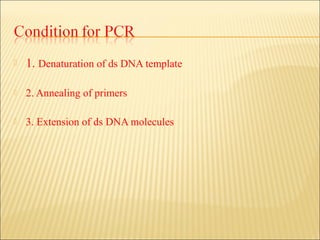 Introduction to Polymerase Chain Reaction (PCR) | PPT