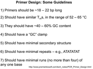 Polymerase Chain Reaction (PCR) Lecture | PPT | Chemistry | Science