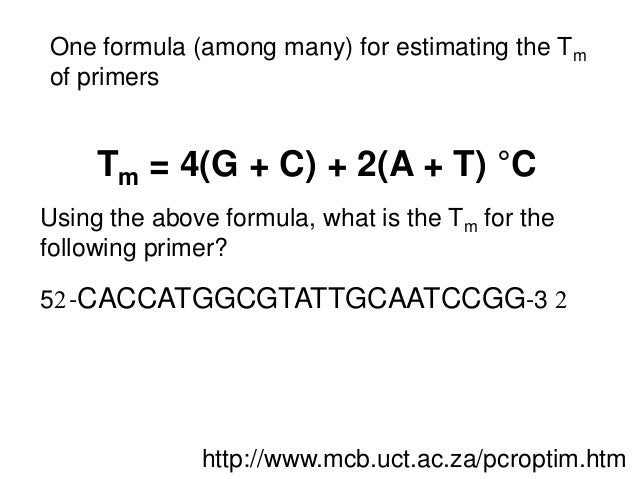 Polymerase Chain Reaction (PCR) Lecture