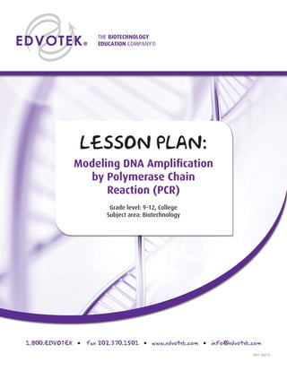 Modeling DNA Amplification by Polymerase Chain Reaction (PCR) | PDF