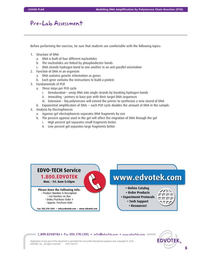 Modeling DNA Amplification by Polymerase Chain Reaction (PCR) | PDF