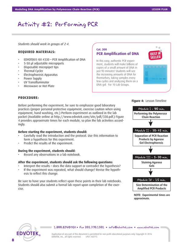 Modeling DNA Amplification by Polymerase Chain Reaction (PCR) | PDF