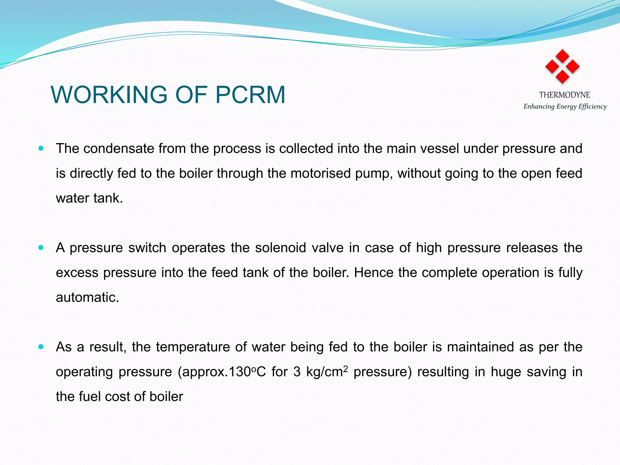 CONDENSATE RECOVERY SYSTEMS | PPTX