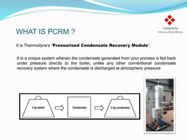 CONDENSATE RECOVERY SYSTEMS | PPTX | Power and Energy Industry | Industries