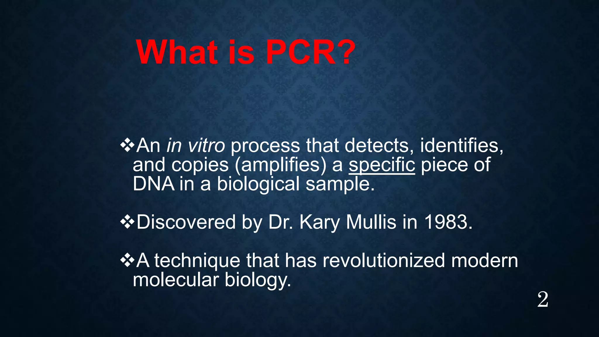 PCR Introduction | PPT