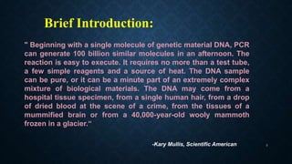 PCR Introduction | PPTX