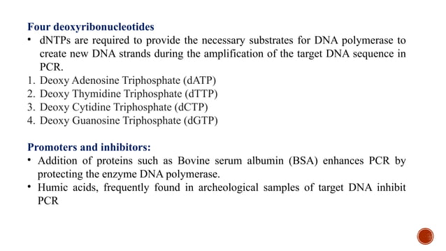 Polymerase Chain Reaction (PCR) notes as per PCI syllabus for B. Pharm ...