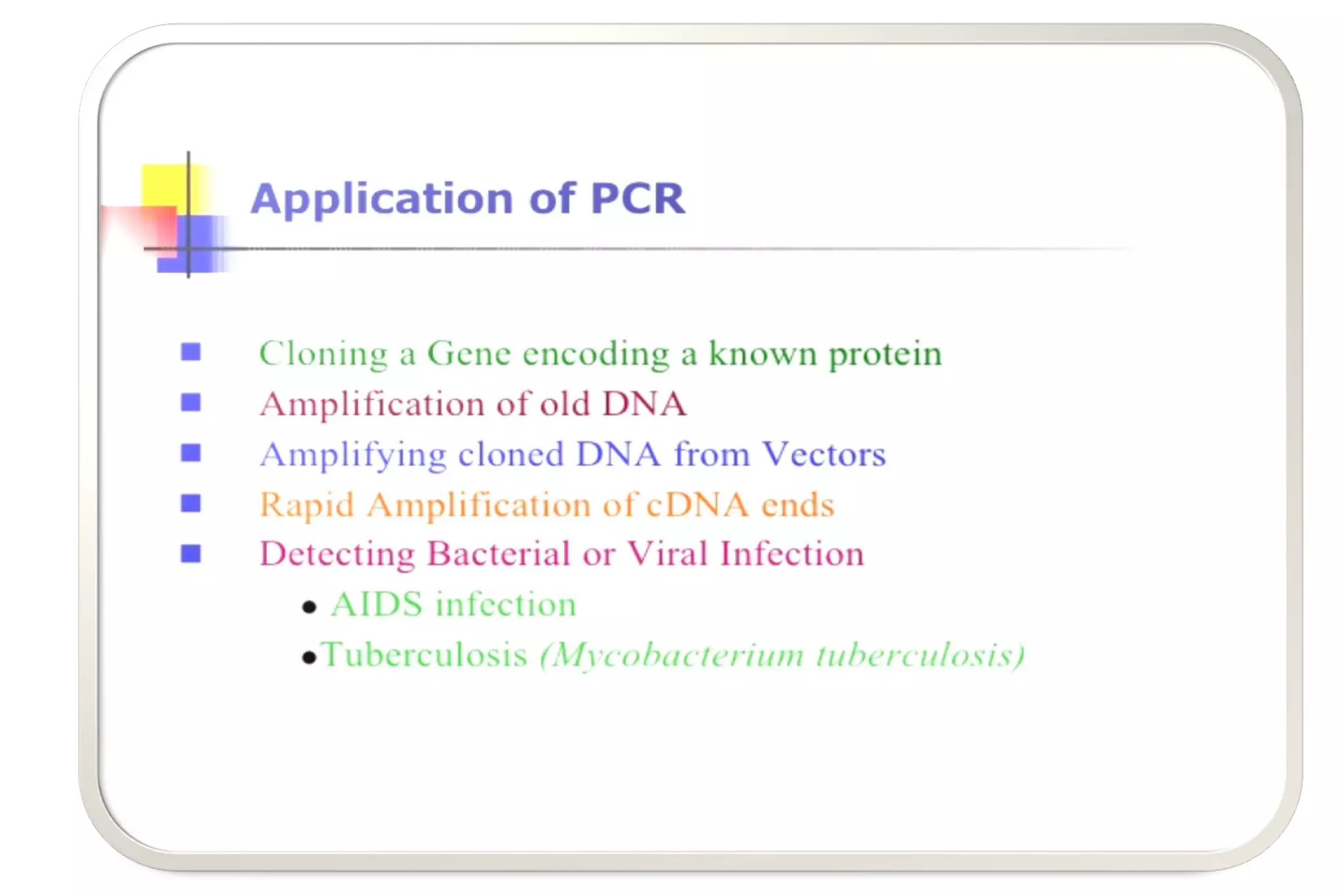 Pcr pcr applications | PPT