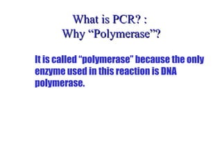 Pcr pcr applications | PPT