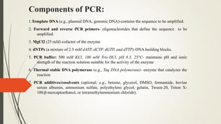 PCR ,PCR INSTRUMENTATION,STUDYS FOR GENE REGULATION.pptx