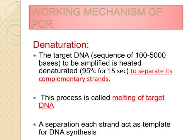 Pcr (polymerase chain reaction) | PPT