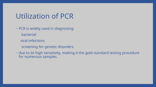 PCR ( Polymerase Chain Reaction) DNA sequencing .pptx