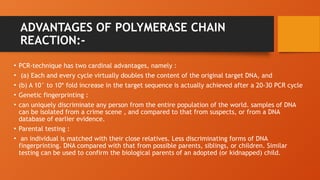POLYMERASE CHAIN REACTION (PCR) | PDF