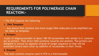 POLYMERASE CHAIN REACTION (PCR) | PPT