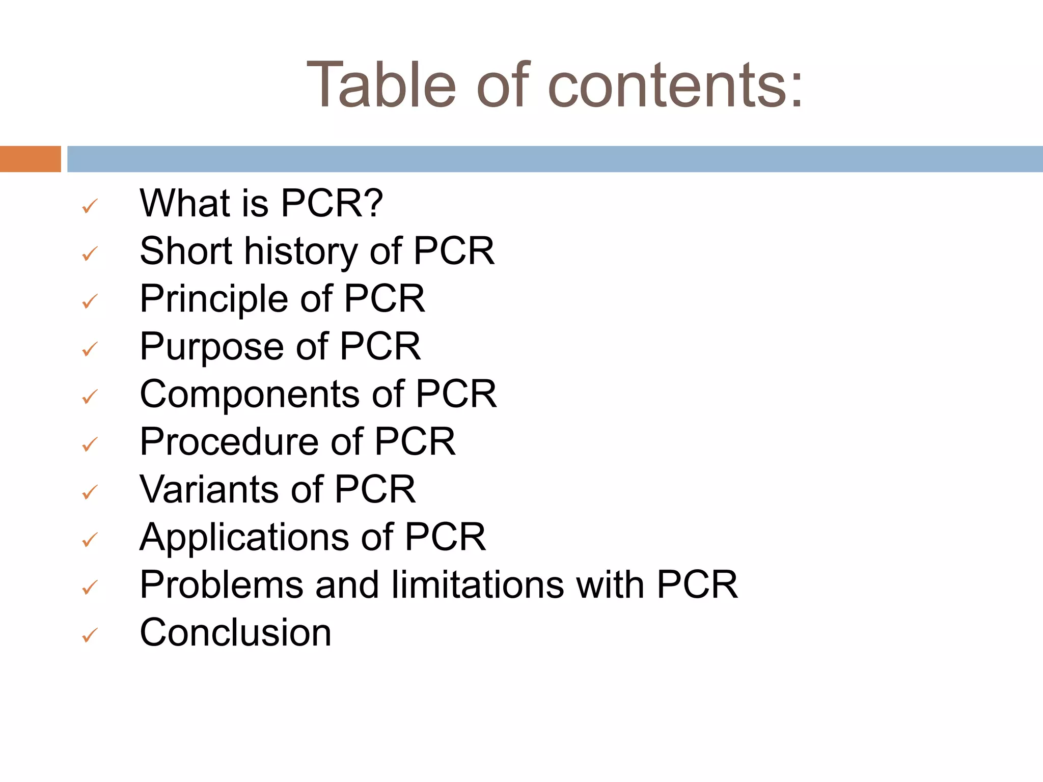 PCR presentation | PPT