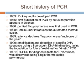 PCR presentation | PPTX