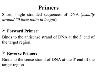 Polymerase Chain Reaction and its application in Pharmacology | PPT